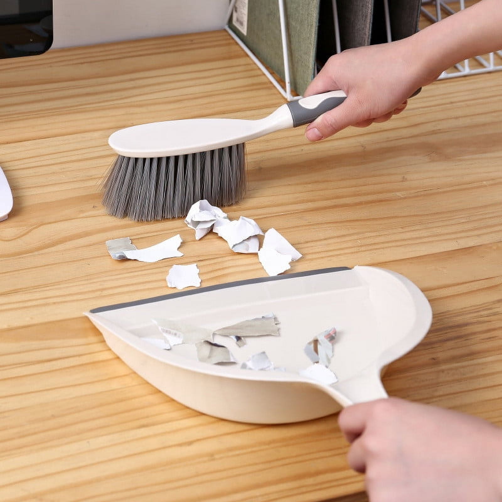 YZEGDCH Small Broom and Dustpan Set Mini Dust Pans with Brush Dustpan ...