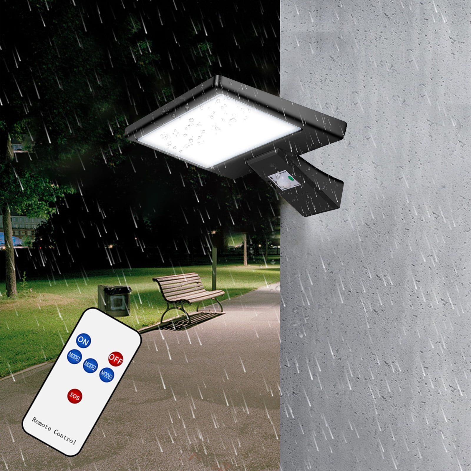 YZEGDCH Solar String Lights, Street Outdoor,Led Security Floods Lights ...