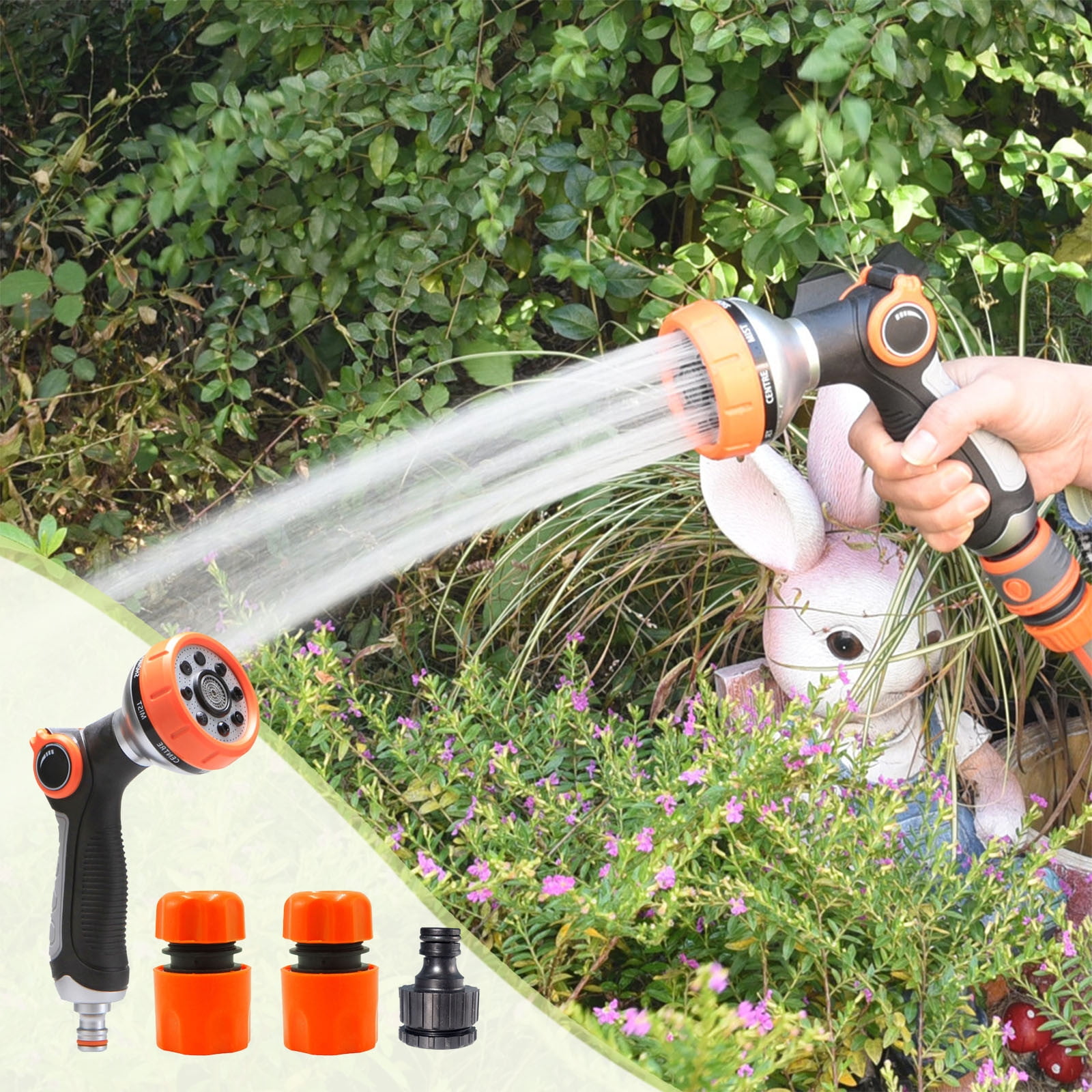 YZEGDCH Up to 50% Off!High Pressure Hose Nozzle Upgraded Heavy Duty Metal Spray Nozzle with ...