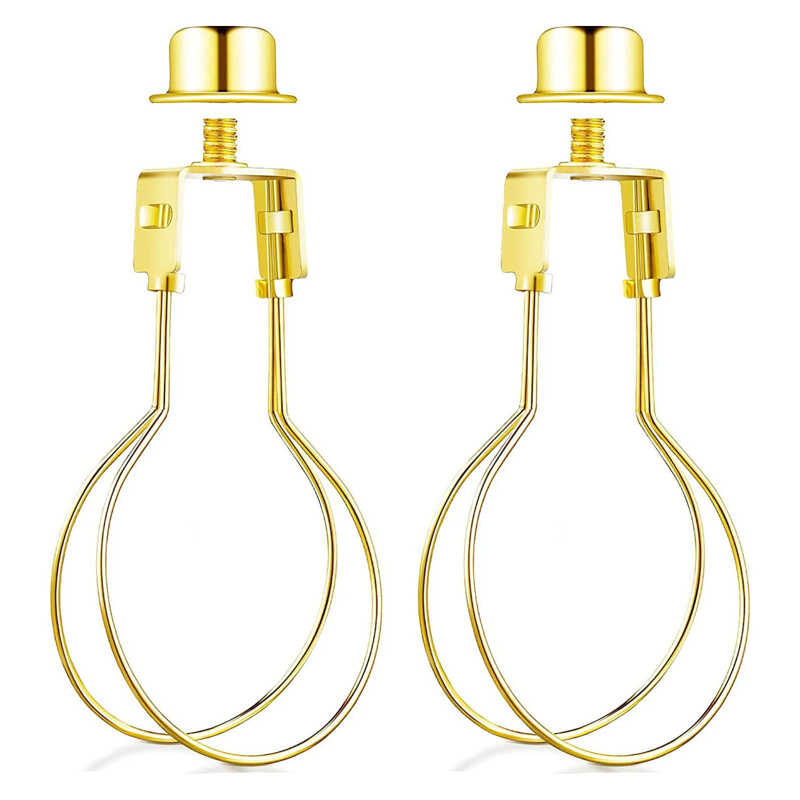 YZH Brass Lamp Harp Kits with Finials and Detachable Light Duty ...