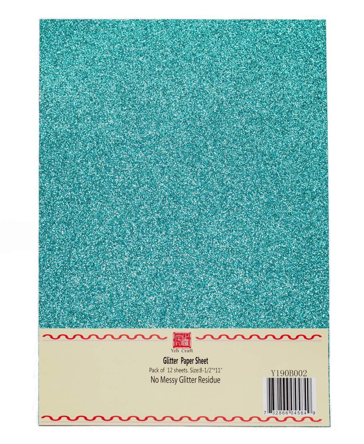 YZH Crafts Glitter Cardstock MMF7 Paper, No-Shed Shimmer Glitter Papers ...