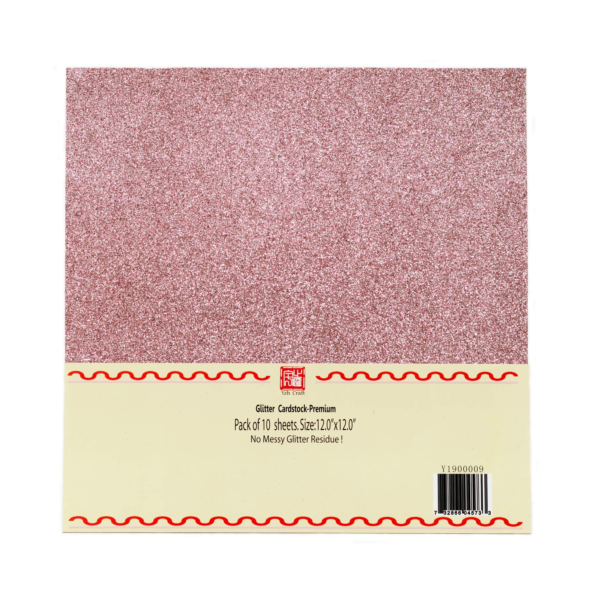 YZH Crafts Glitter Cardstock OIF8 Paper, No-Shed Shimmer Glitter Papers ...