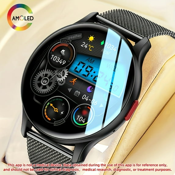 YZHENDEC Men's Smart Watch with Call/Sleep Tracking, 1.43'' HD AMOLED Screen, 100+ Modes, -Free ...