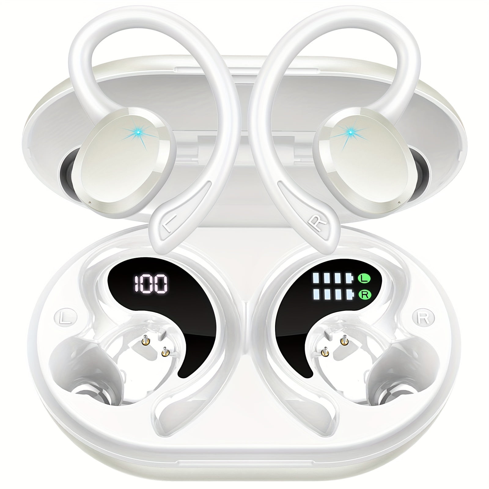 YZHENDEC Q38 Wireless 5.3 Earbuds with Sound Isolation, 14.2mm HiFi Stereo Drivers, Touch ...