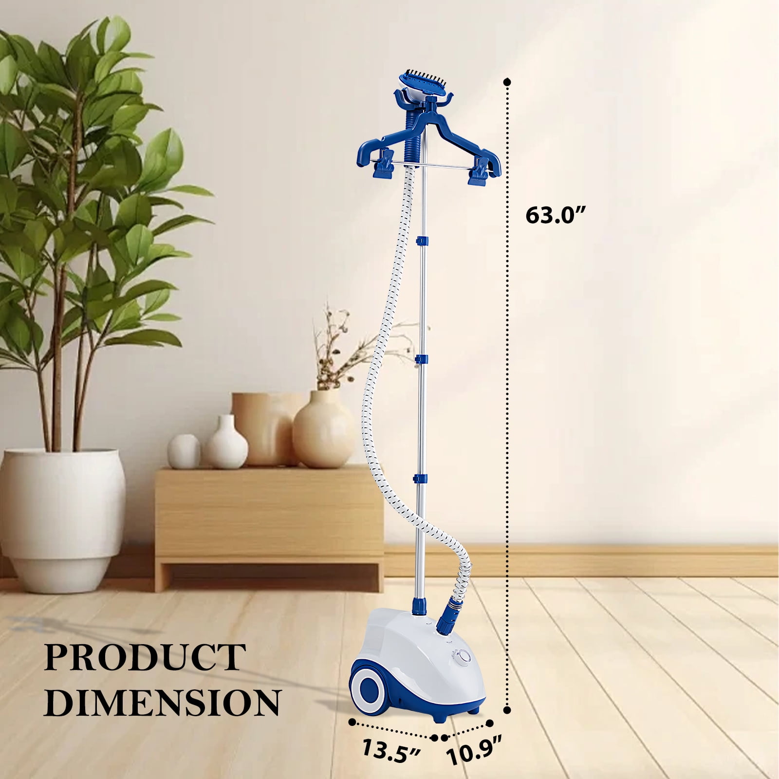 YZHENDEC Standing Garment Steamer, 1500W Powerful Steamer for Clothes ...