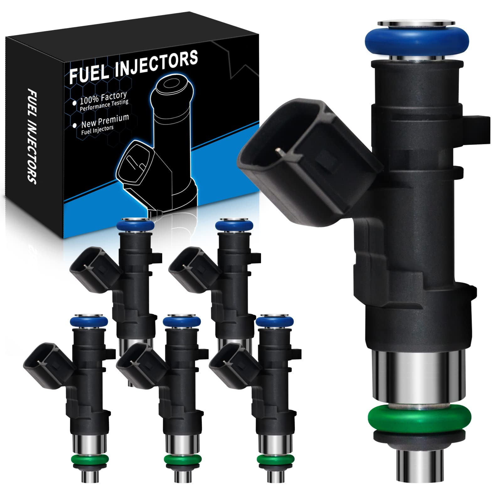 6PCS Fuel Injector Kit for Chrysler, Dodge 300, Pacifica, Sebring, Town ...