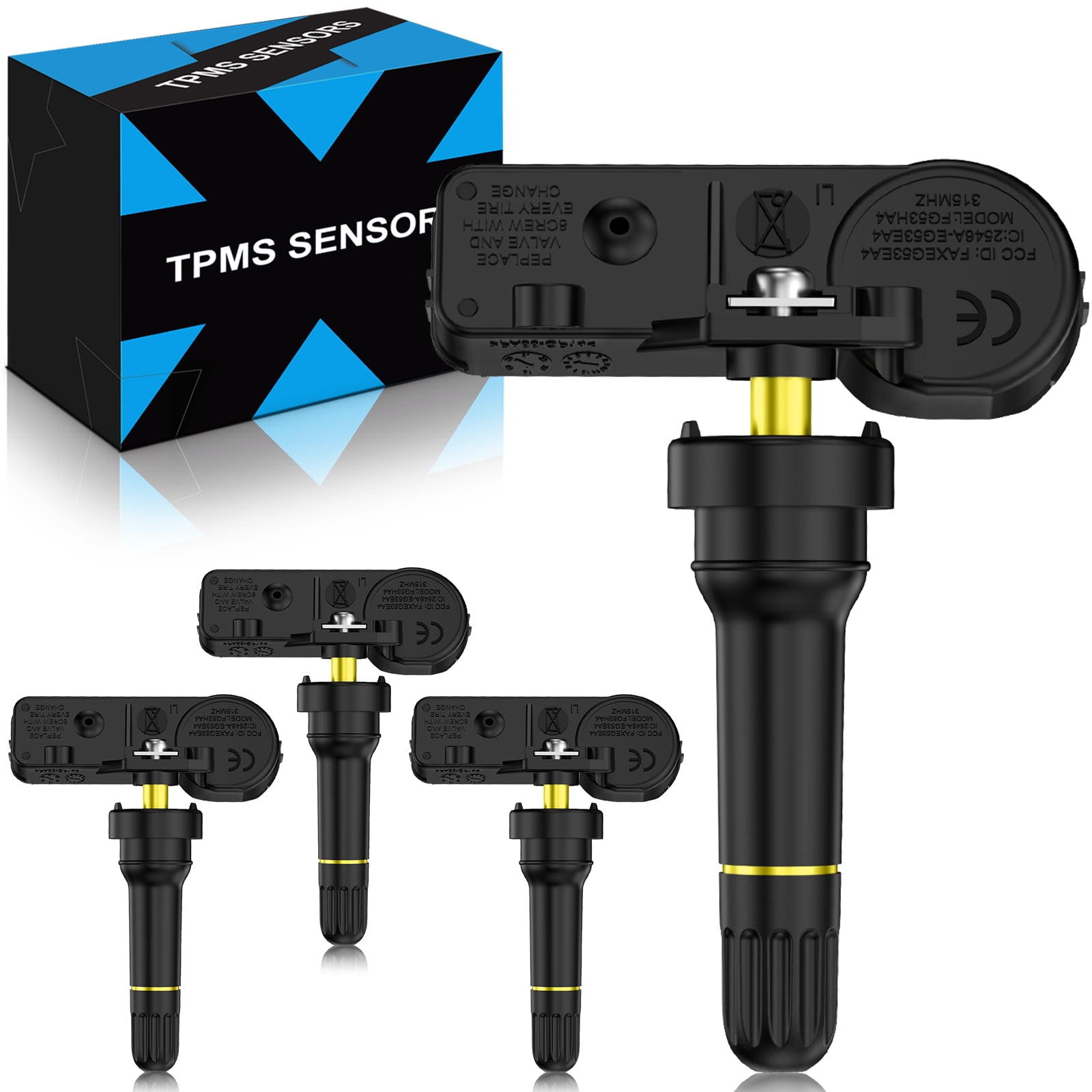 YZHIDIANF TPMS DE8T-1A180-AA, Tire Pressure Sensors 315MHz Compatible ...