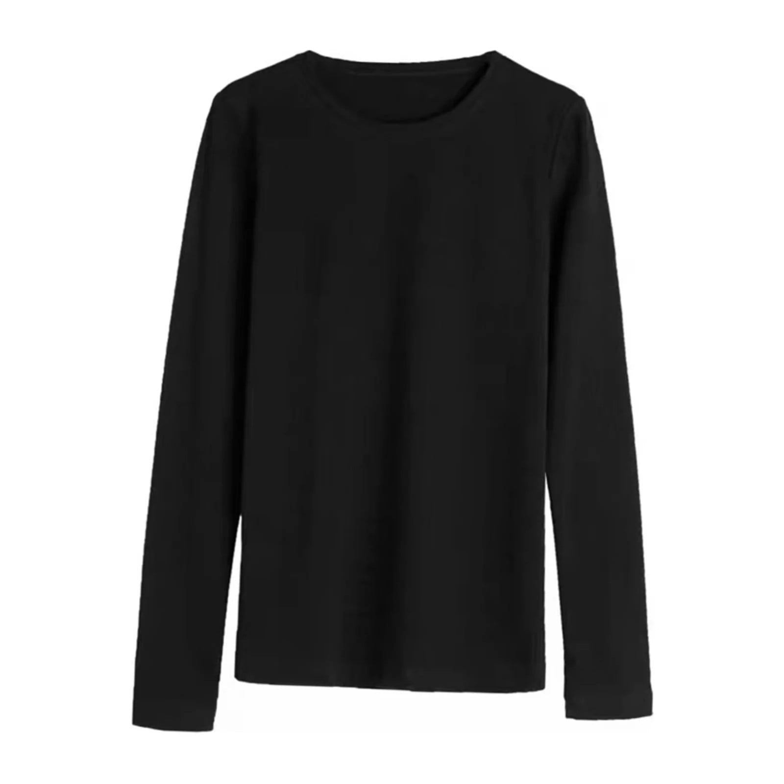 YZLMD Mens Thermal Underwear Tops Fleece Lined Long Sleeve Shirt ...
