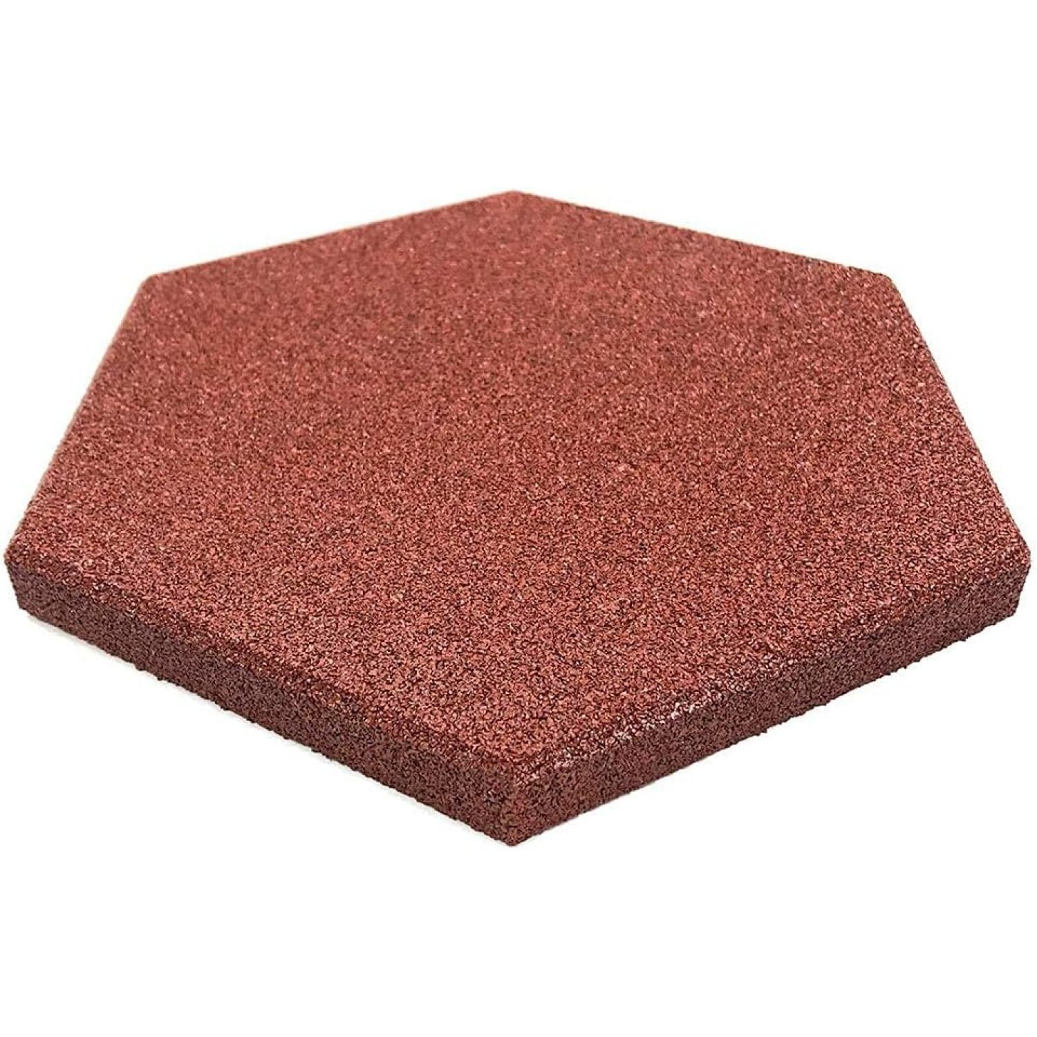 YZSP 20 pcs Hexagon Rubber Pavers 10-1/2", 3/4" Thick for Garden pavers ...