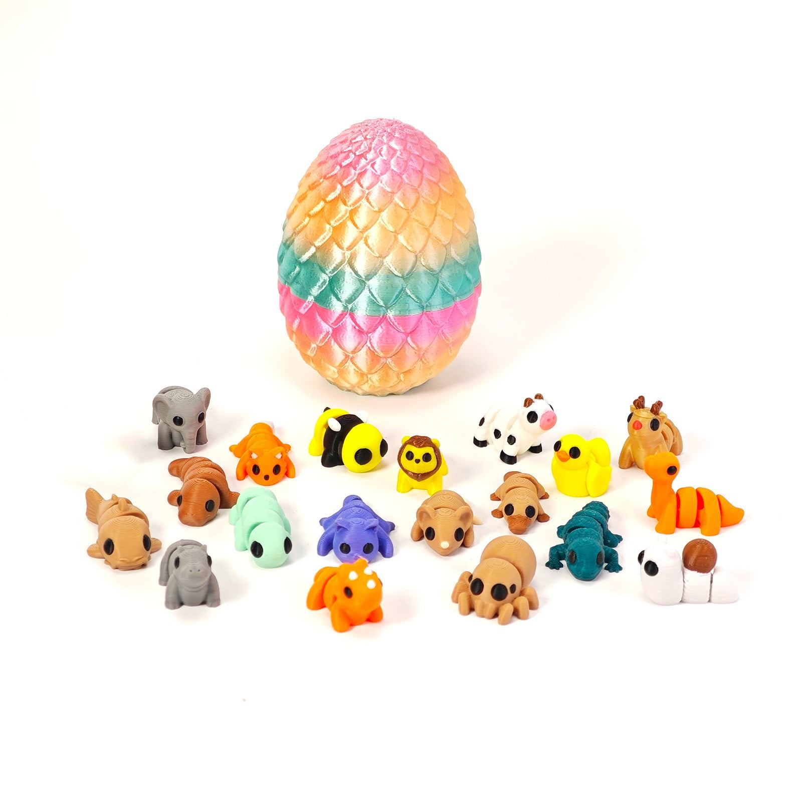 YZWEI 3D Printed Mini Animals, 3-D Printed Animals, 3D Printed Toys, 3D ...