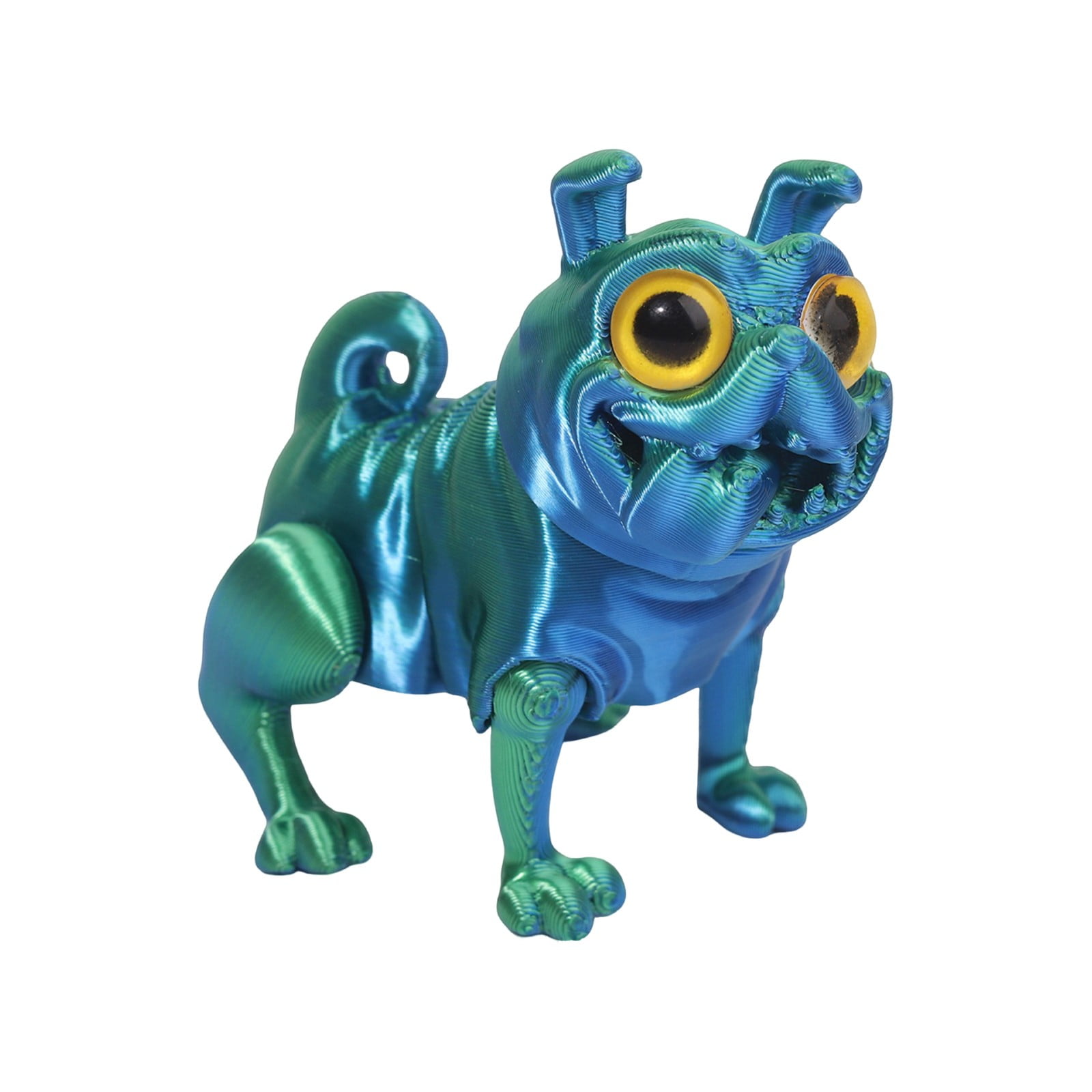 YZWEI 3D Printed Stuff, 3D Printed Multi-color Puppy Crafts Ornaments ...