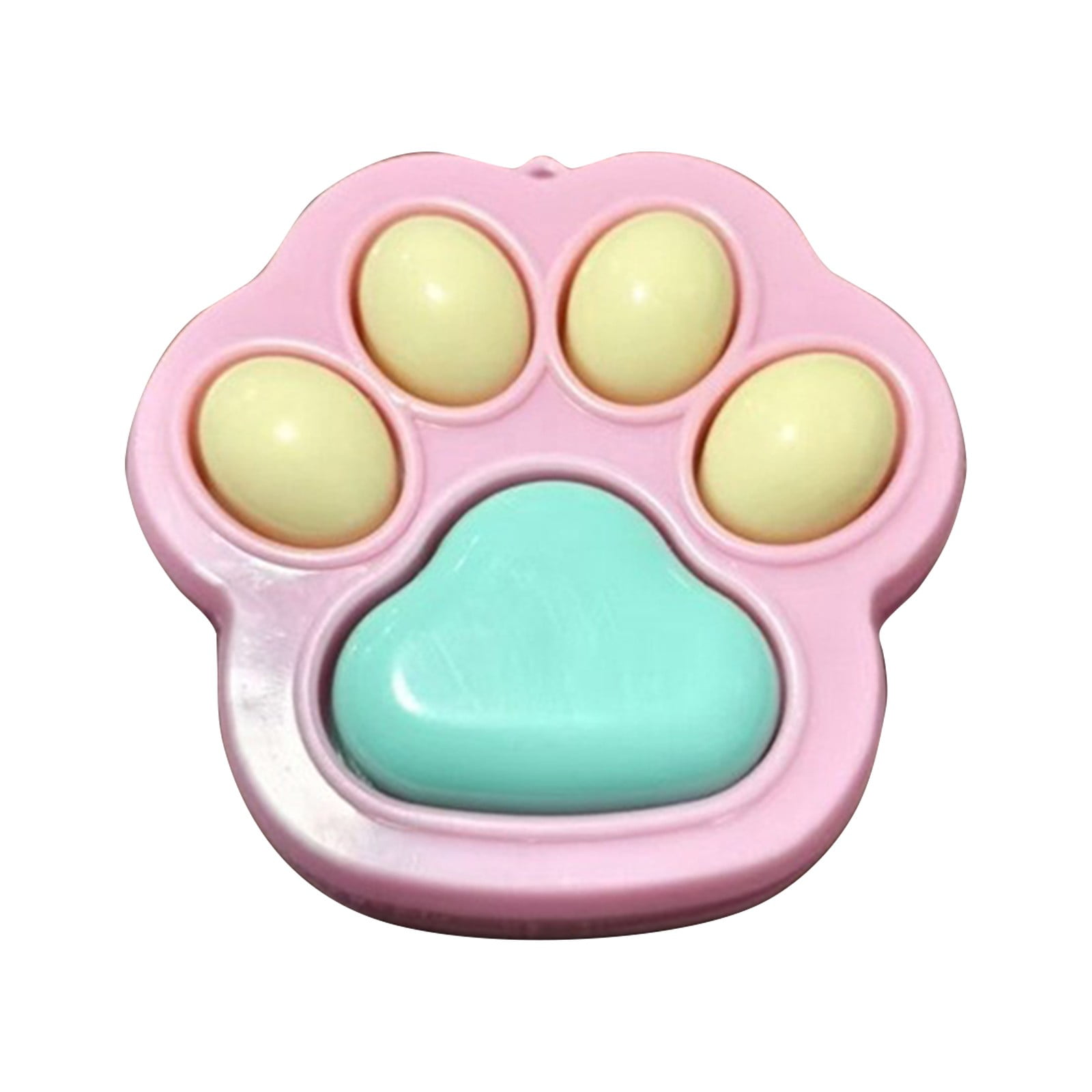 YZWEI Cat Paw Keychain, Cute Sensory Fidgets Keyring for Anxiety ...