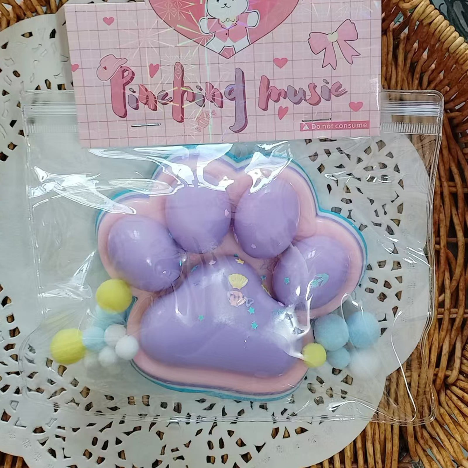 YZWEI Cat Paw Squishy Toy, Taba Squishy Paw Large, Cat Squishy Squeeze ...