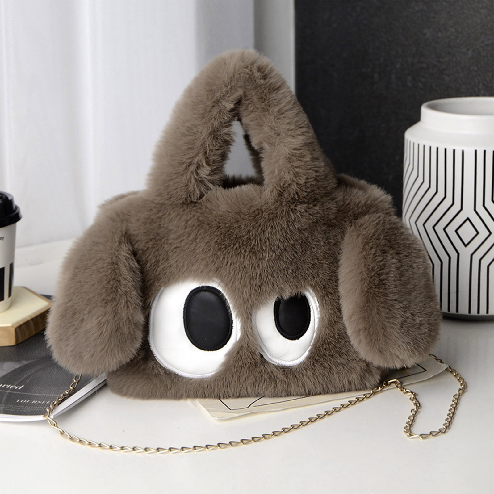 YZWEI Dog Purse Carrier for Medium Dogs,Large Eye Small Dog Plush ...