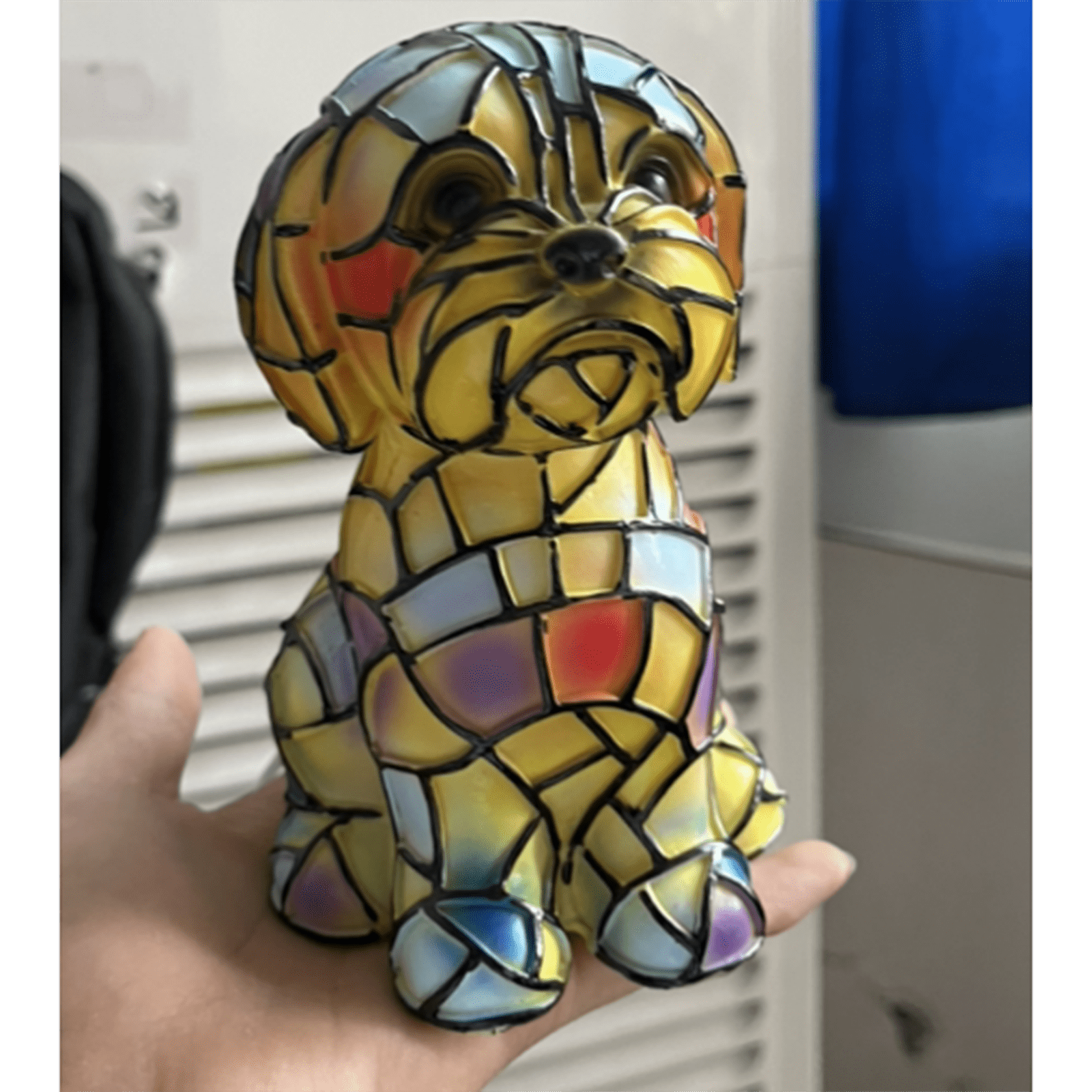 YZWEI Dog-Themed Resin LED Night Light – French Bulldog Corgi Animal ...