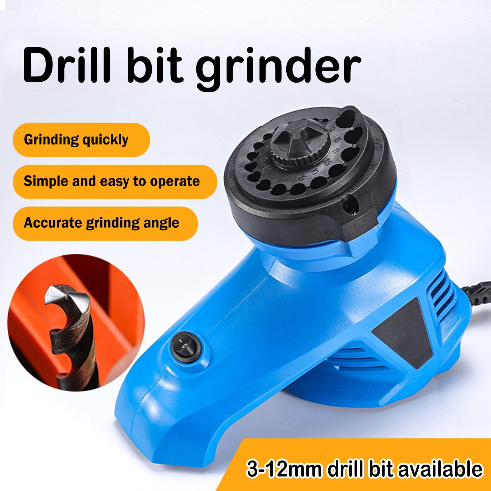 YZWEI Drill Bit Sharpener, Power Drill Bit Sharpeners For All Bits ...