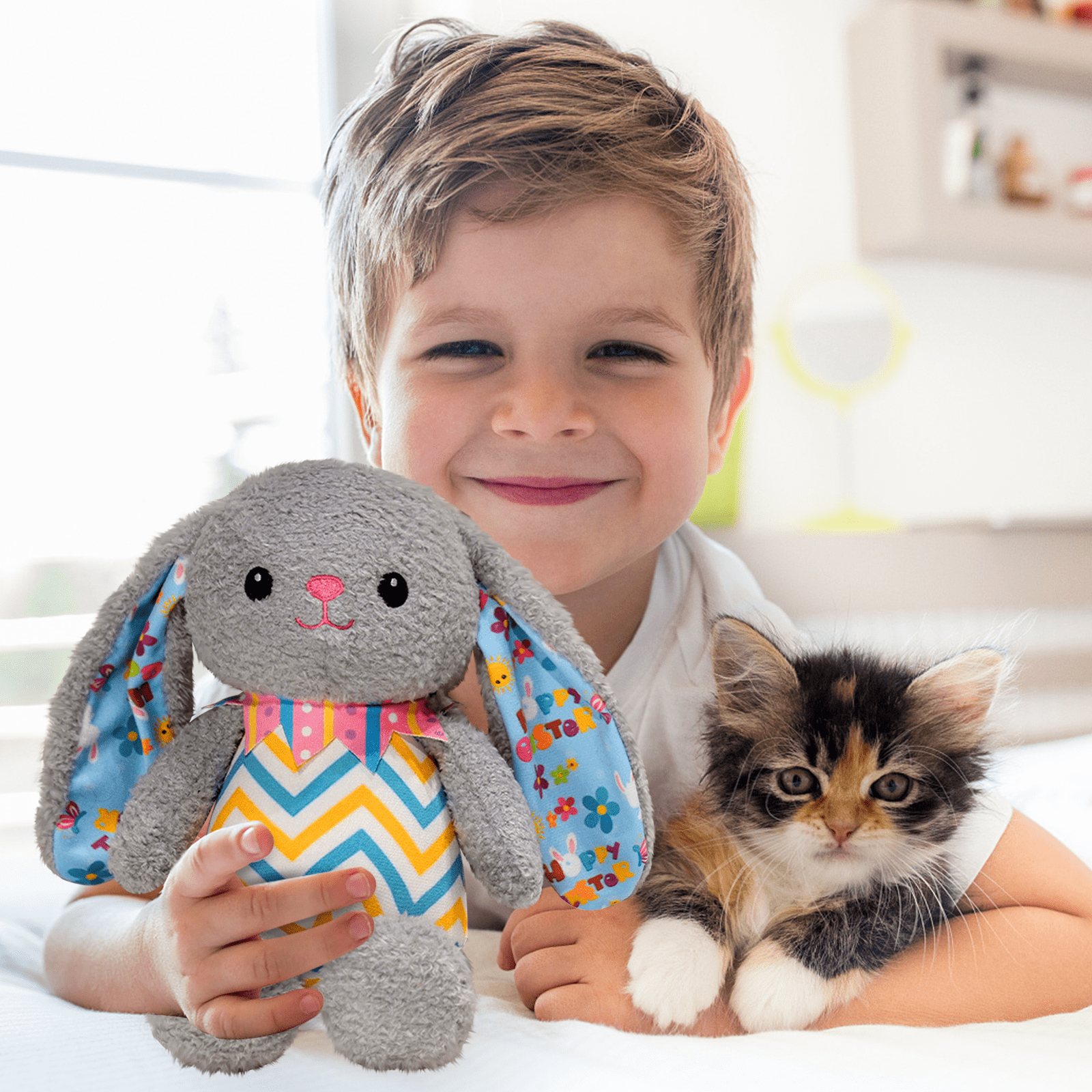 YZWEI Easter Plush Bunny,Giant Stuffed Easter Bunny,Big Stuffed Bunny ...