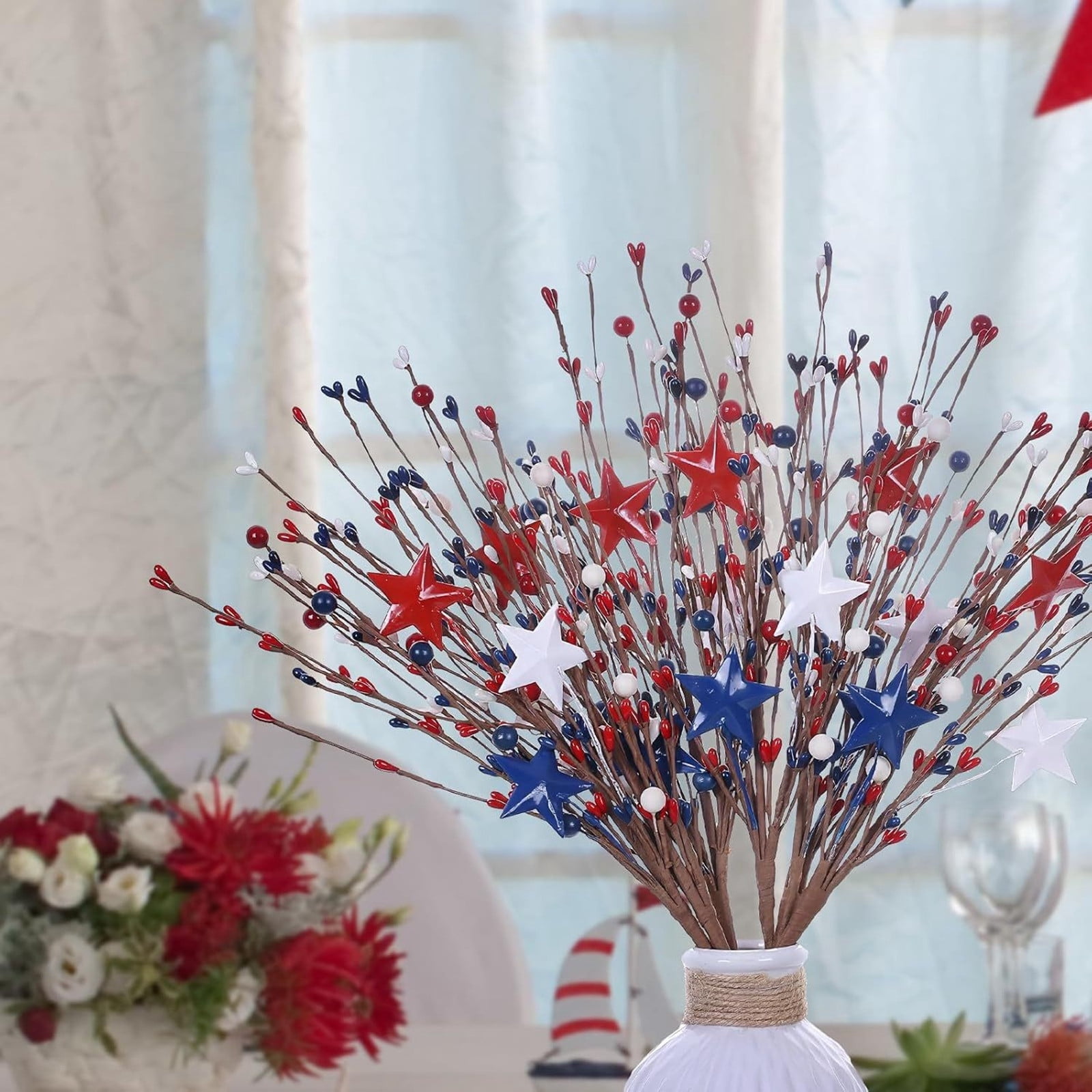YZWEI Home Decorations - Independence Day Patriotic Branch Decoration ...
