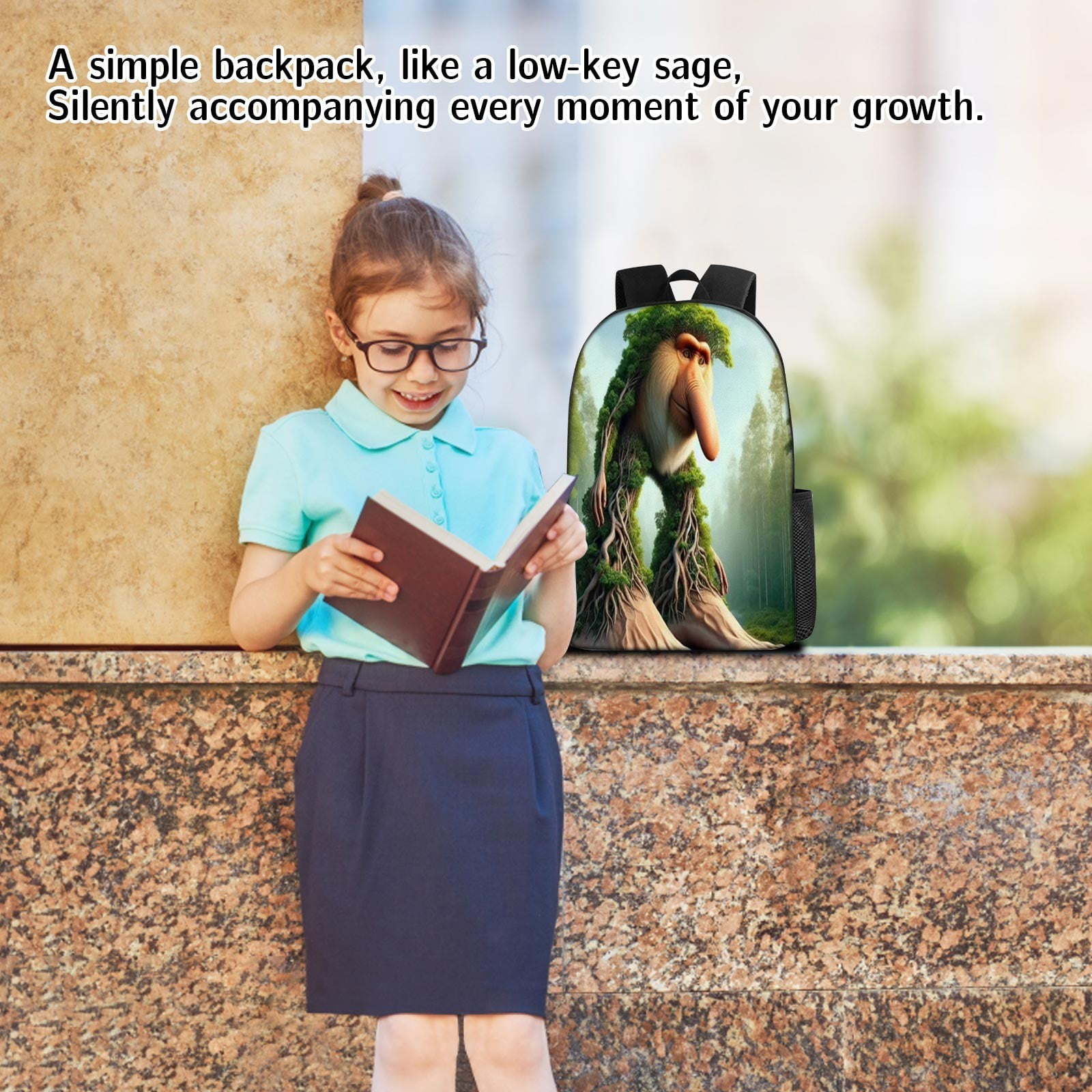 YZWEI Italian Brainrot Plush Backpack Anime Printed School Bag with ...