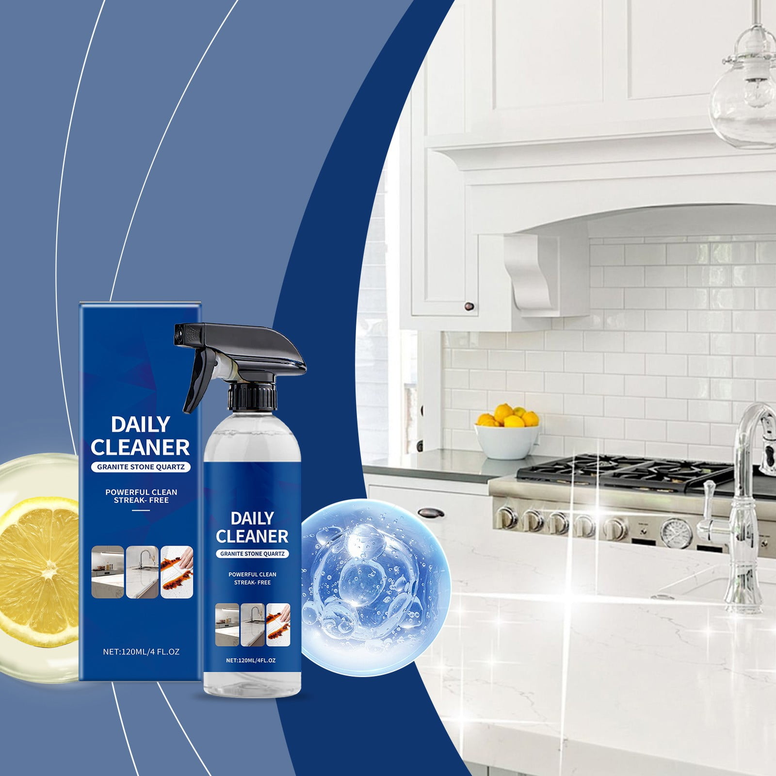 YZWEI Kitchen Cleaner - Granite Cleaner - Stainless Steel Appliance ...