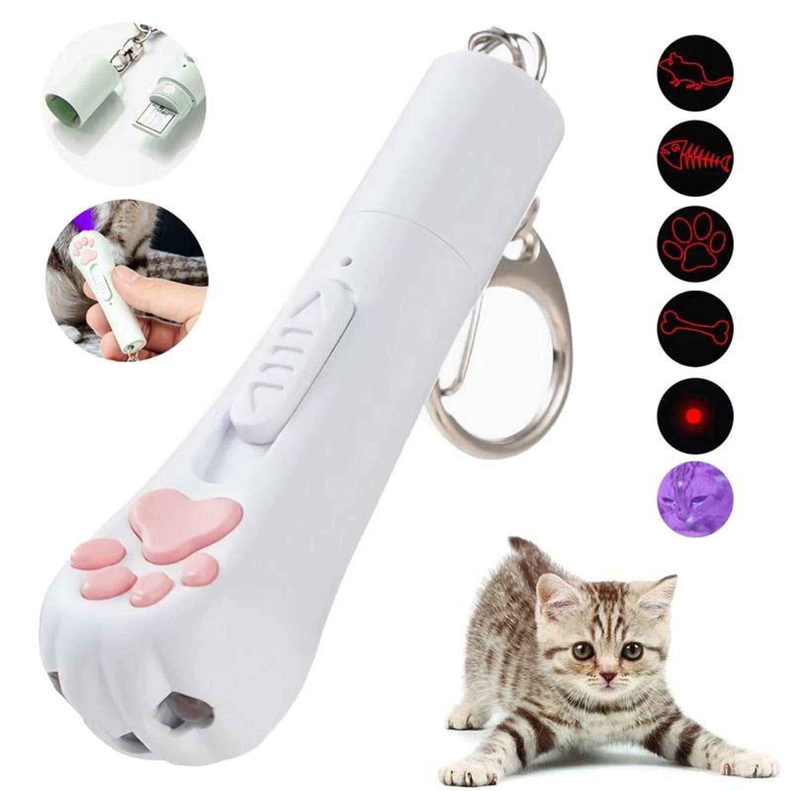 YZWEI Laser Pointer Cat - Laser Pointer Cat Toy - Cat Laser Toy - Adjustable Laser Pointer for ...
