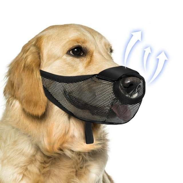 YZWEI Mesh Muzzle for Dogs - Cage Muzzles for Dogs - Muzzles for Large ...