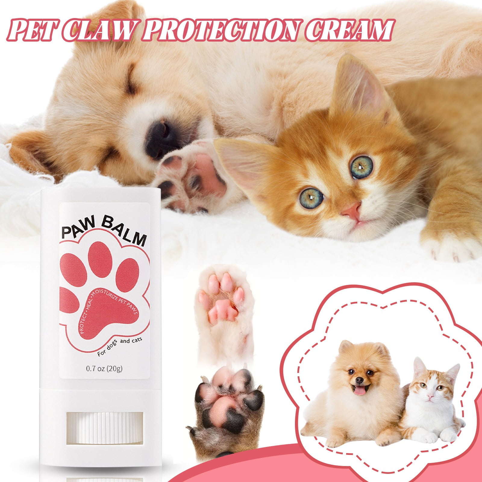 YZWEI Paw Balm for Cats - Dog Paw Balm - Dog Paws Balm - Natural Safe ...