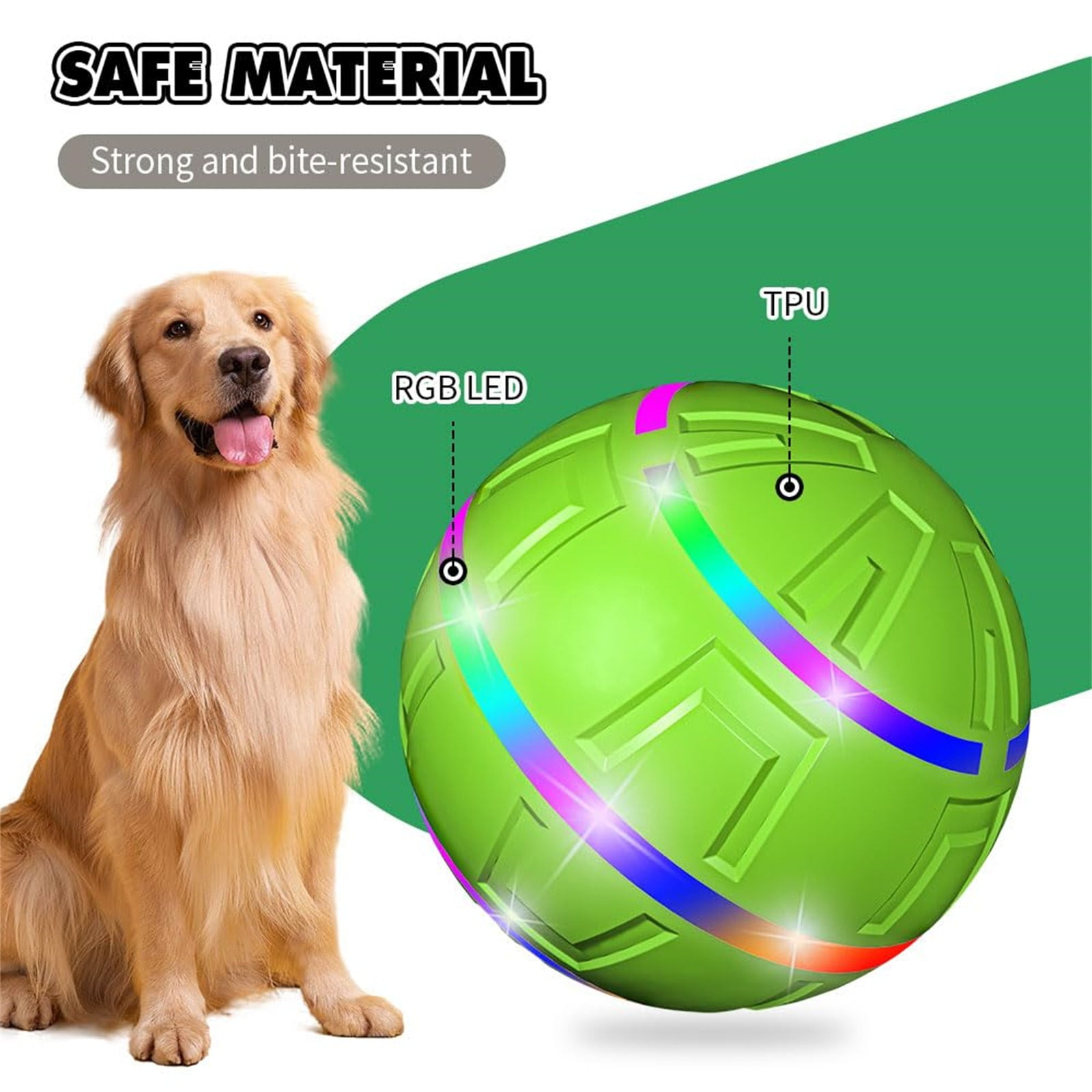 YZWEI Petdroid Interactive Dog Ball - Interactive Ball for Large Dogs ...