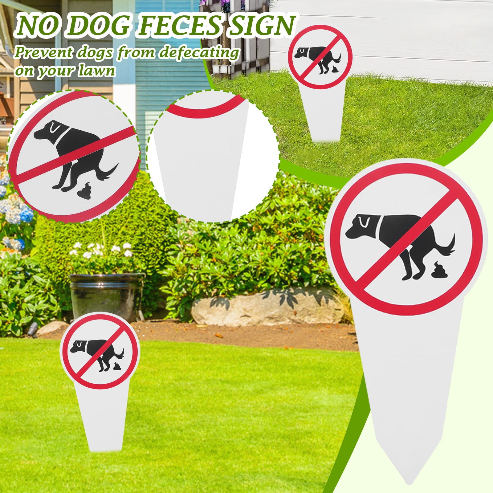 YZWEI No Poop Sign - Dog Signs No Pooping and Peeing - Dont Poop In My ...