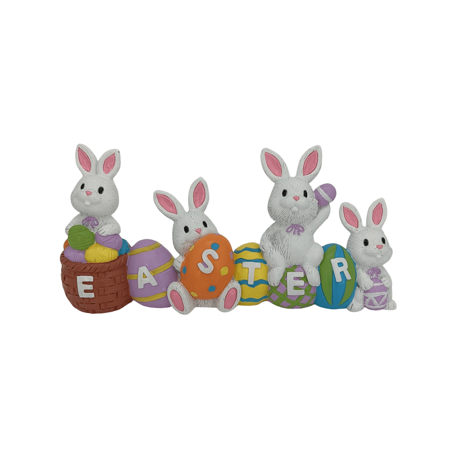 YZWEI Resin Decor, Resin Bunny Figurines, Resin Bunny, Easter Bunny Egg ...