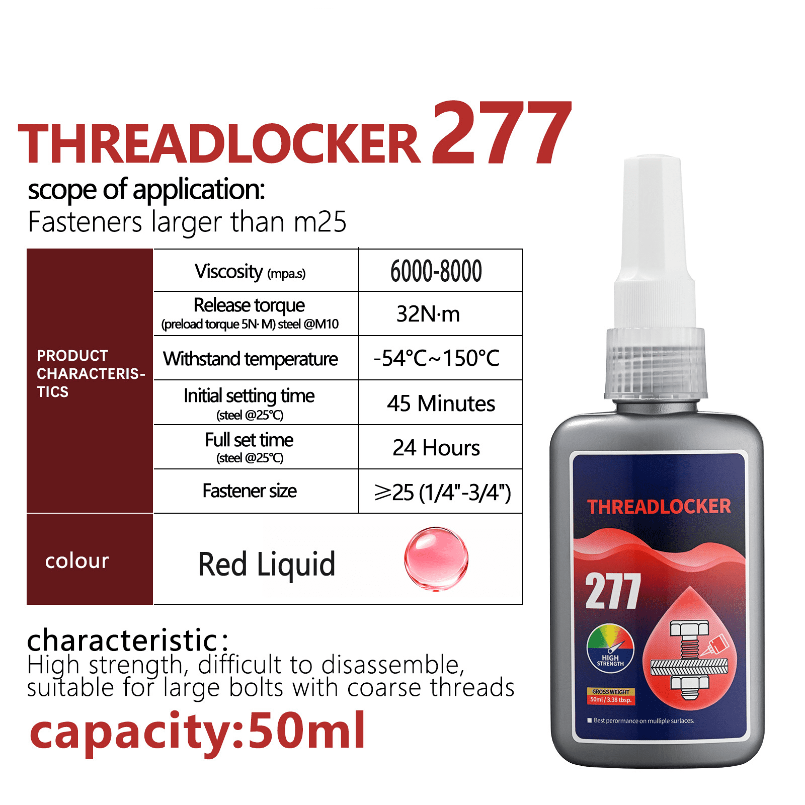 YZWEI Threadlocker, Thread Lock, Lock Tight Threadlocker, Locktight ...