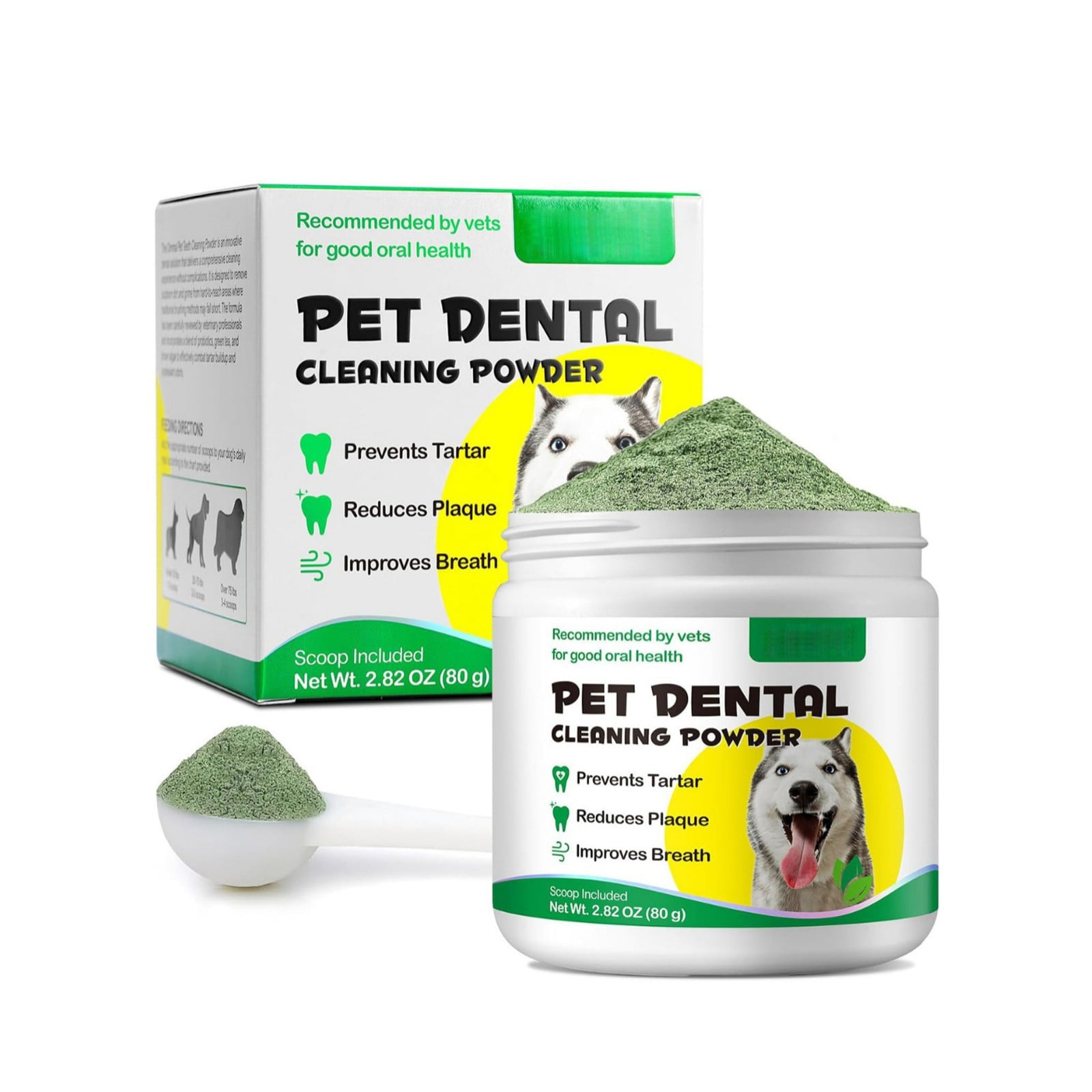 YZWEI Tooth Powder for Dogs - Powder for Dogs Teeth - Dog Oral Care ...