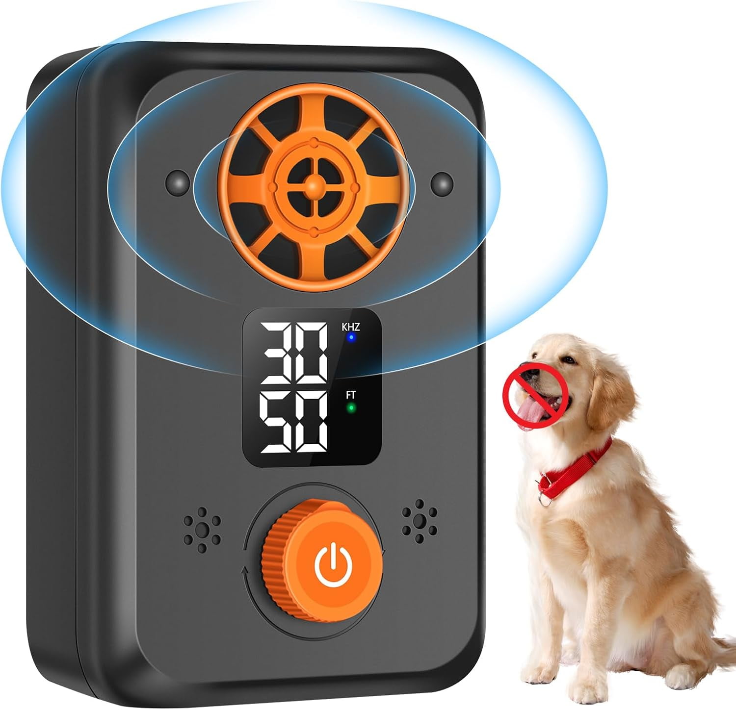 YZXIN Store Sonic Barking Deterrent Devices, Ultrasonic LED Screen Bark ...