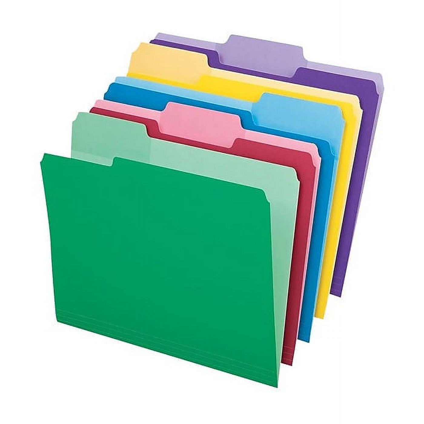 YZY Write And Erase File Folders, 3-Tab, Letter Size, Assorted Colors ...
