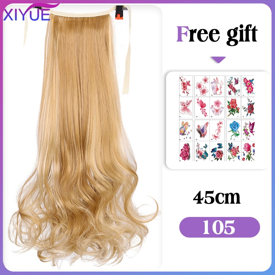 YZZAS Heat-Resistant Curly Synthetic Hair Extensions Pony Tail Wig With ...