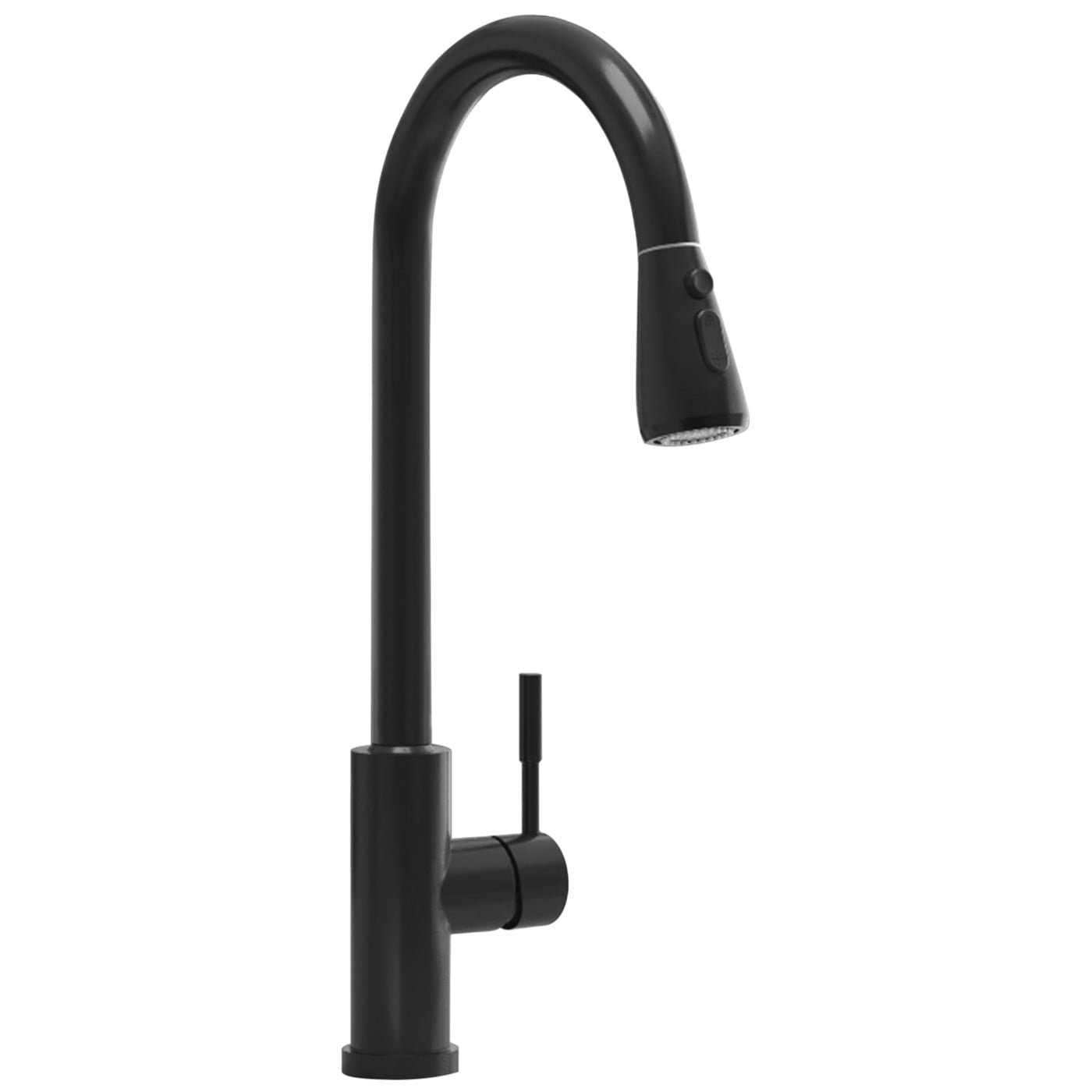 YZZY Touch on Kitchen Sink Faucet Pull Down Sprayer Black Single Hole ...