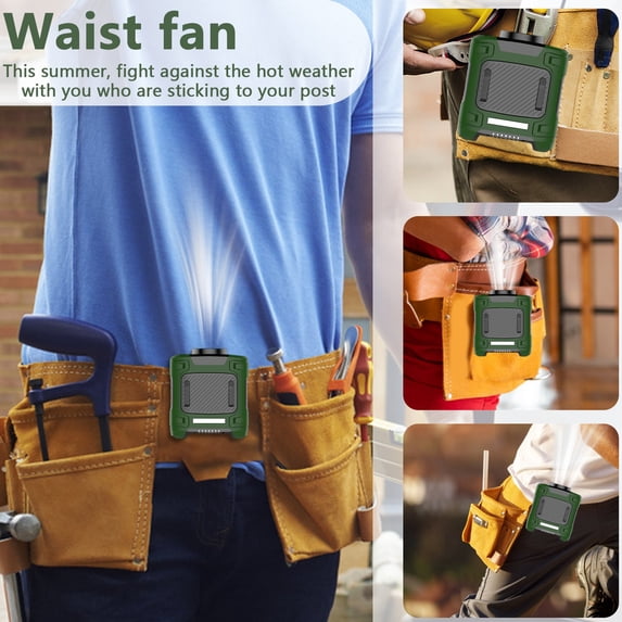 YZZZJZQL Portable Waist Fan 10000mAh Rechargeable Waist Clip Fan 4 ...