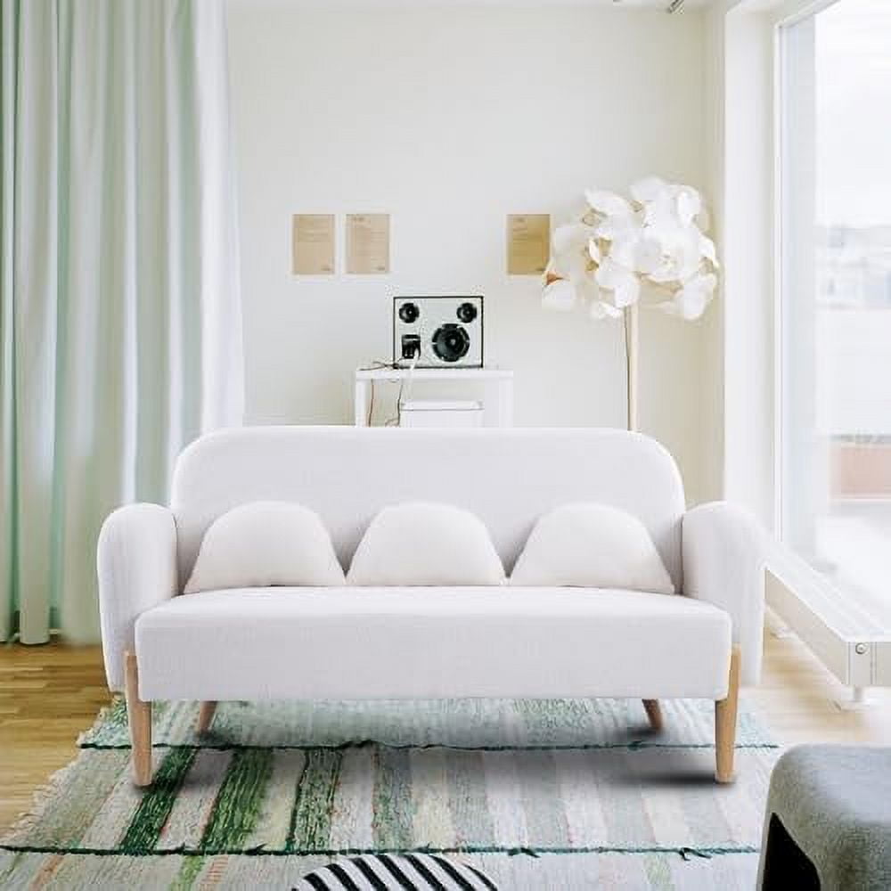 YZboomLife Velvet Small Loveseat Sofa Upholstered Mini Couch with ...