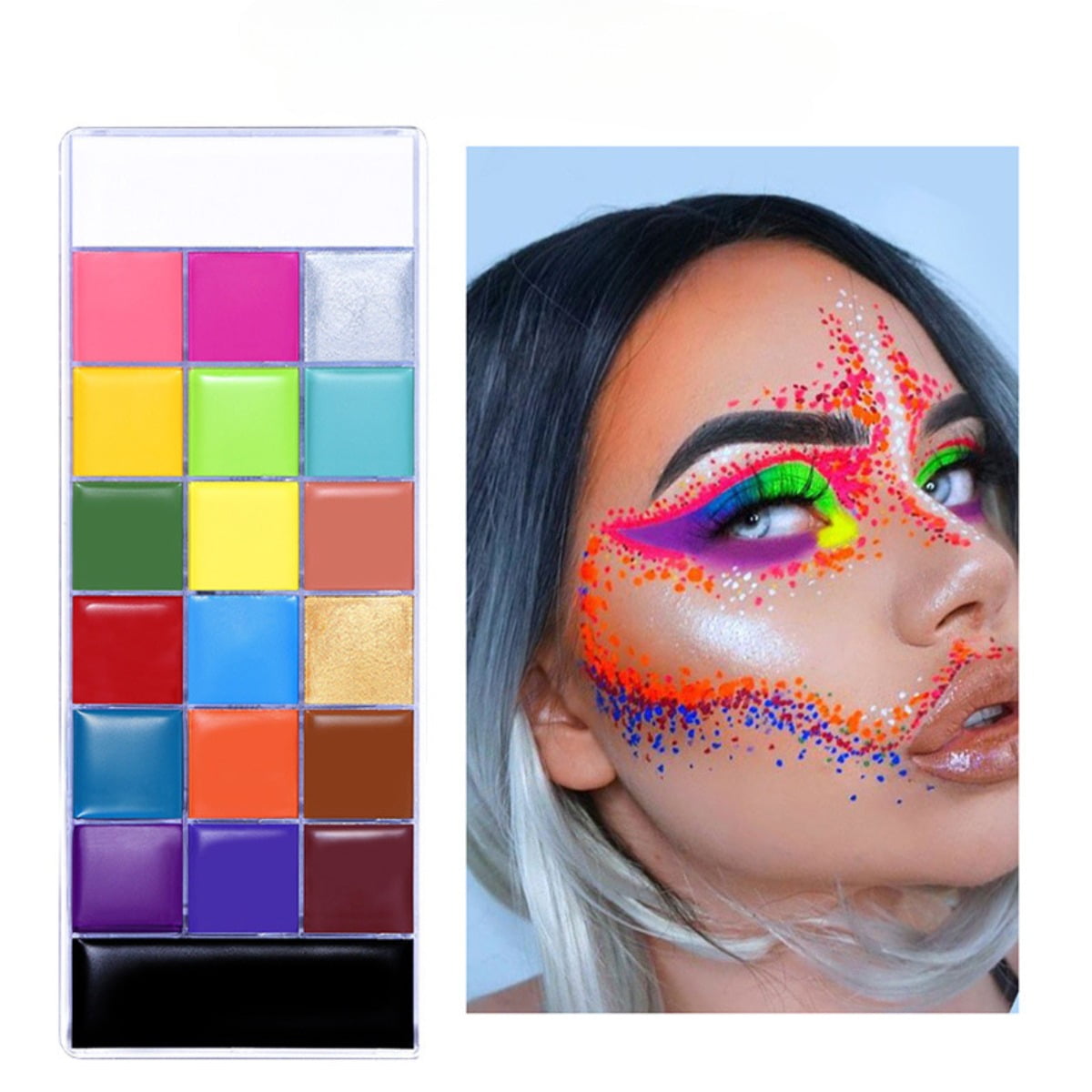 YZhouD Athena Face Body Paint Oil Palette, Professional Flash Non Toxic ...