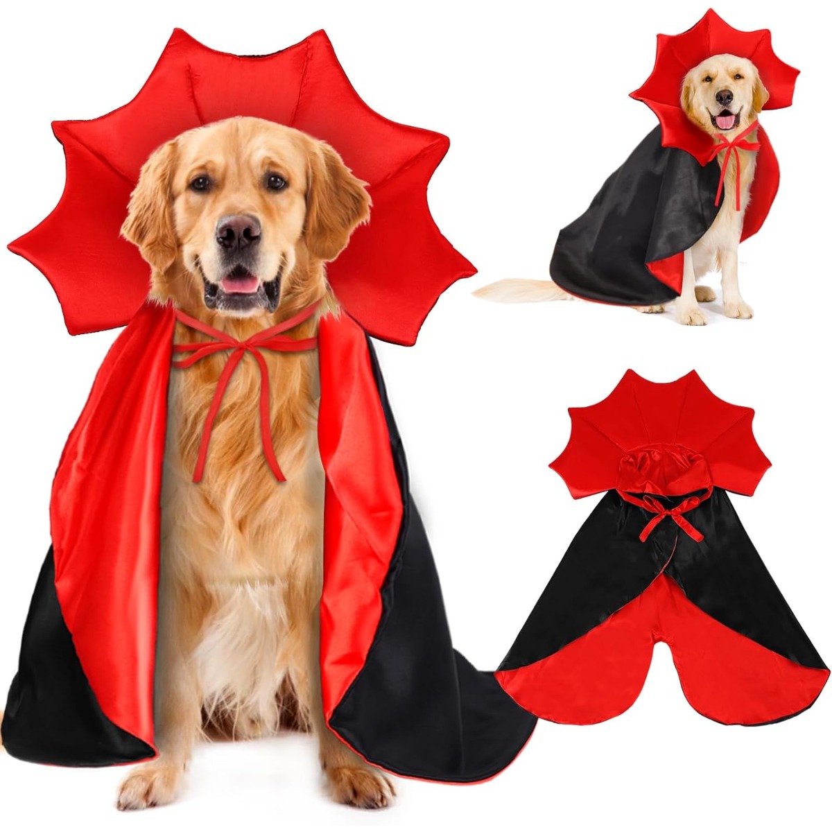 YZhouD Halloween Dog Vampire Costume, Halloween Large Pet Cloak Devil ...