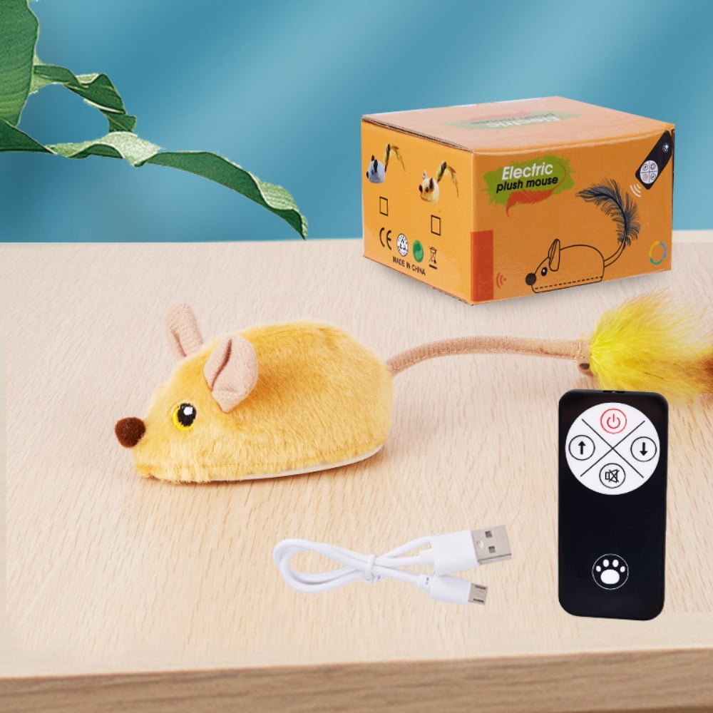 YZhouD Interactive Cat Toy Mouse Moving Cat Toys,Simulation Remote ...