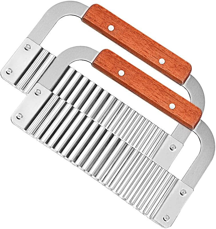 YZhouD Stainless Steel Crinkle Cutter for Potato, Carrot, and Vegetable ...