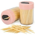 YZhouD Sturdy Safe Toothpick Holder with 800 Natural Wood Toothpicks ...