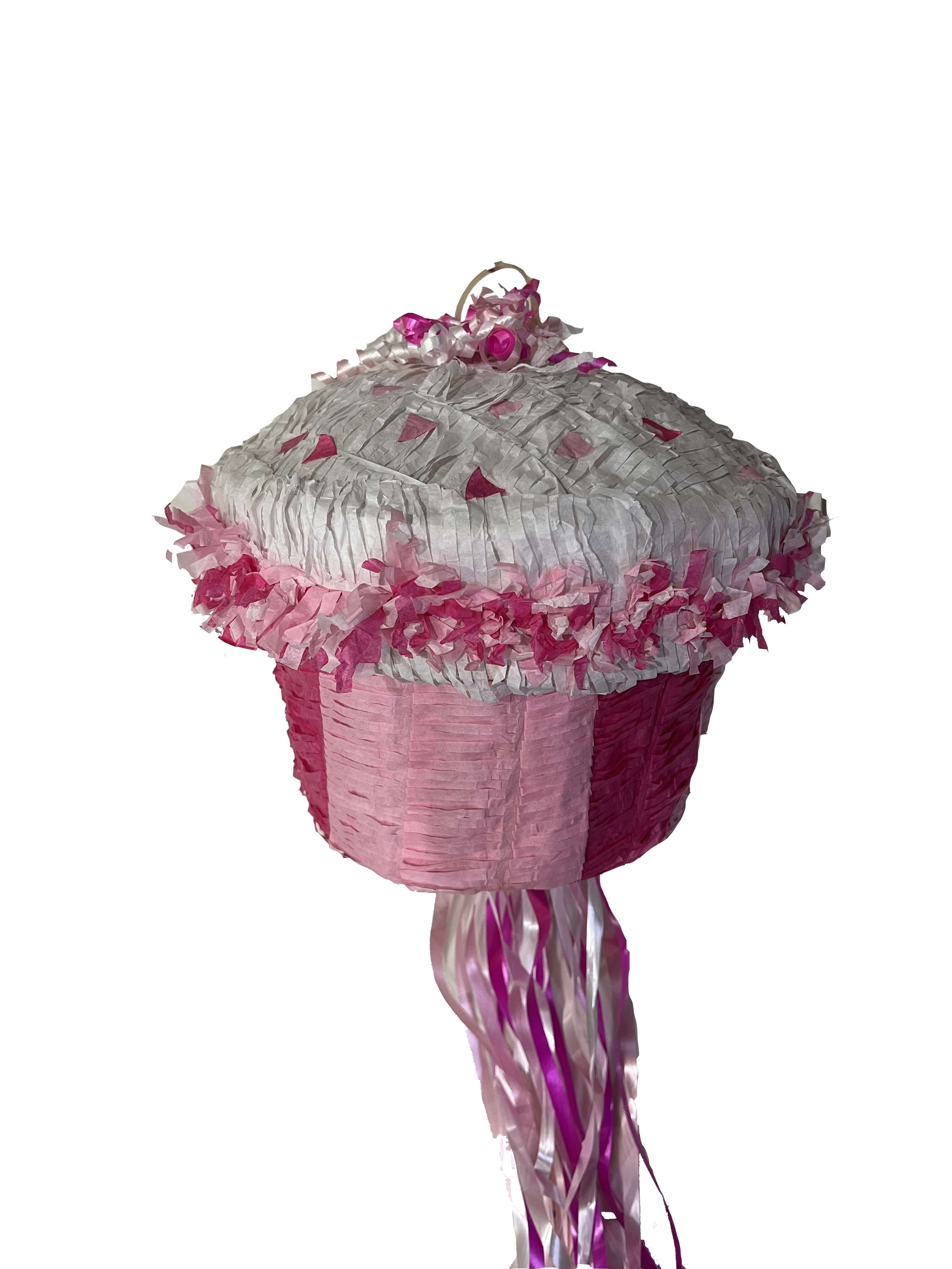 Ya Otta Cupcake Pink Pinata Pull String Party Supplies (11”Lx11”Wx9”H ...