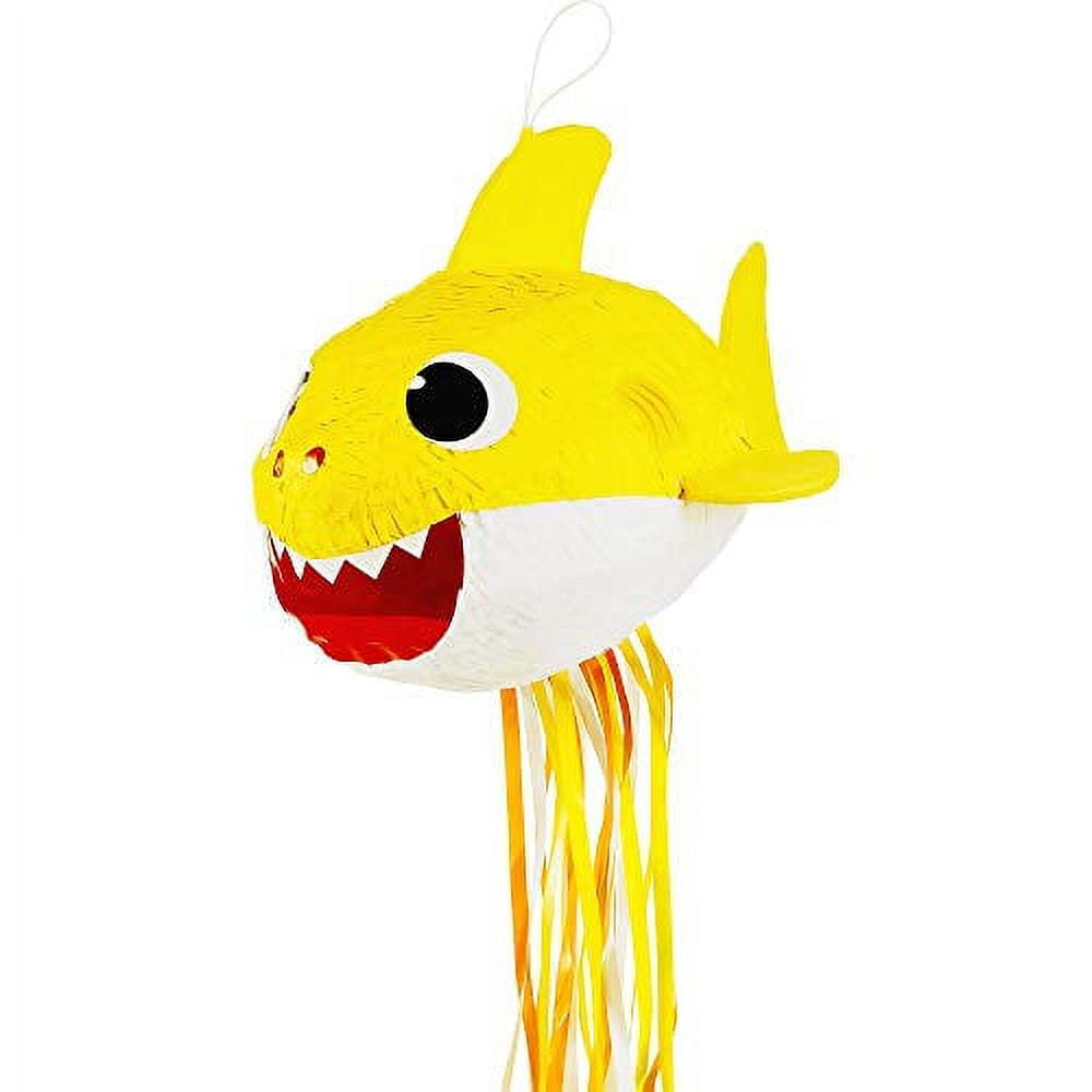 Ya Otta Pinata Baby Shark Pull String Pinata, Yellow, 14? x 19? x 9-1/2 ...