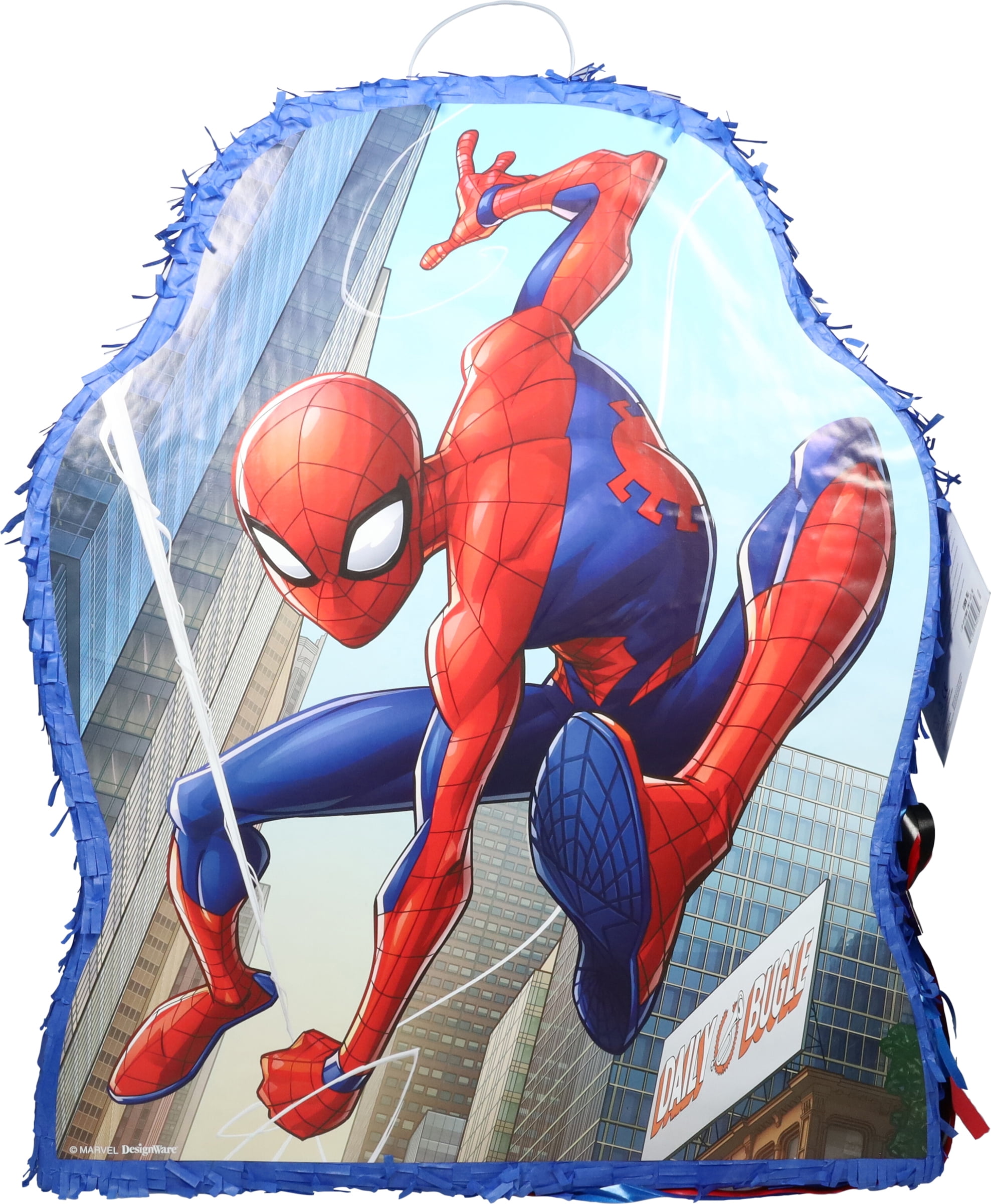 Ya Otta Pinata Blue Spider-Man Superhero Pinata, Pull String, 2lb ...