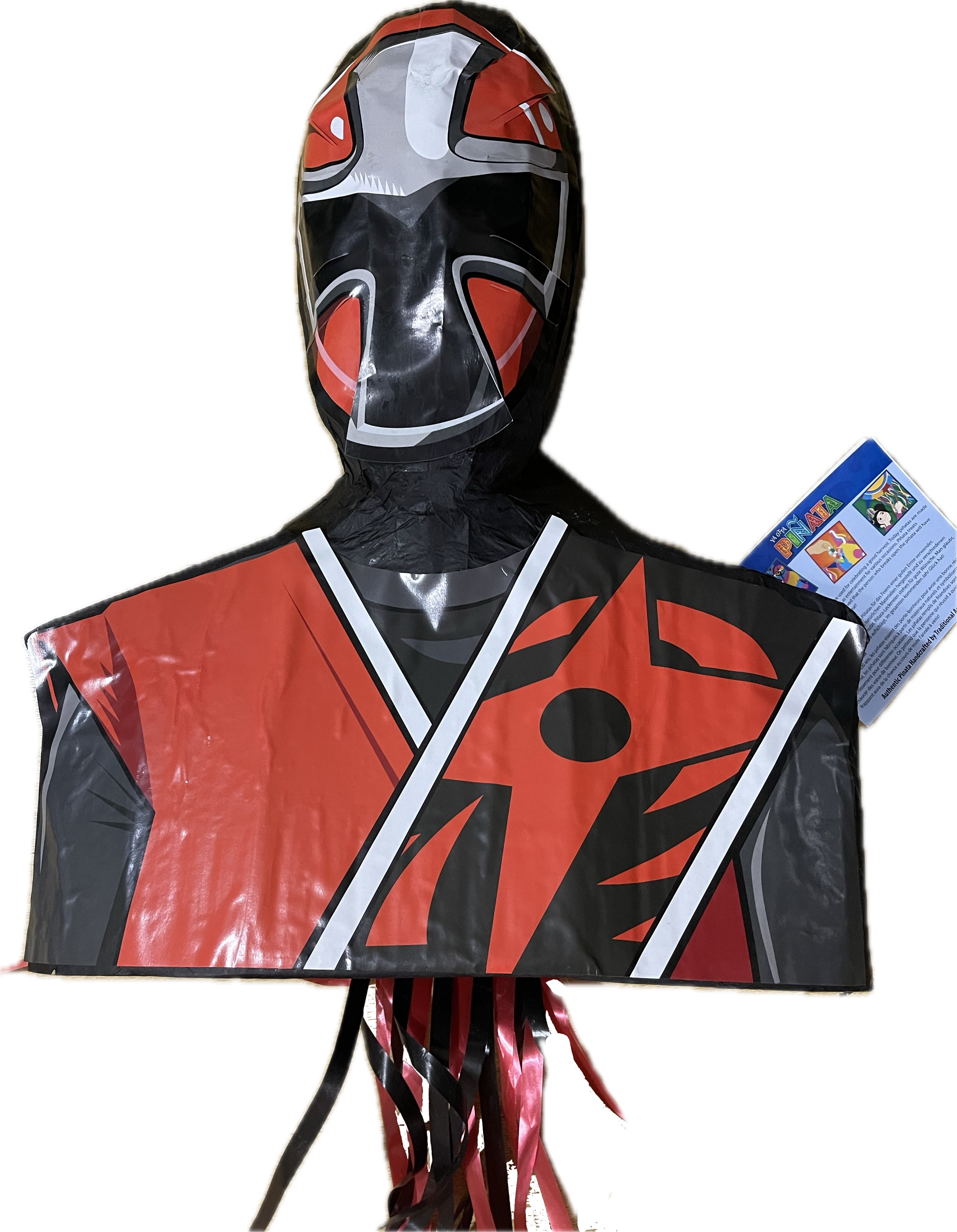 Ya Otta Power Rangers Ninja Bust Piñata, Pull String, Party Supplies 16 ...