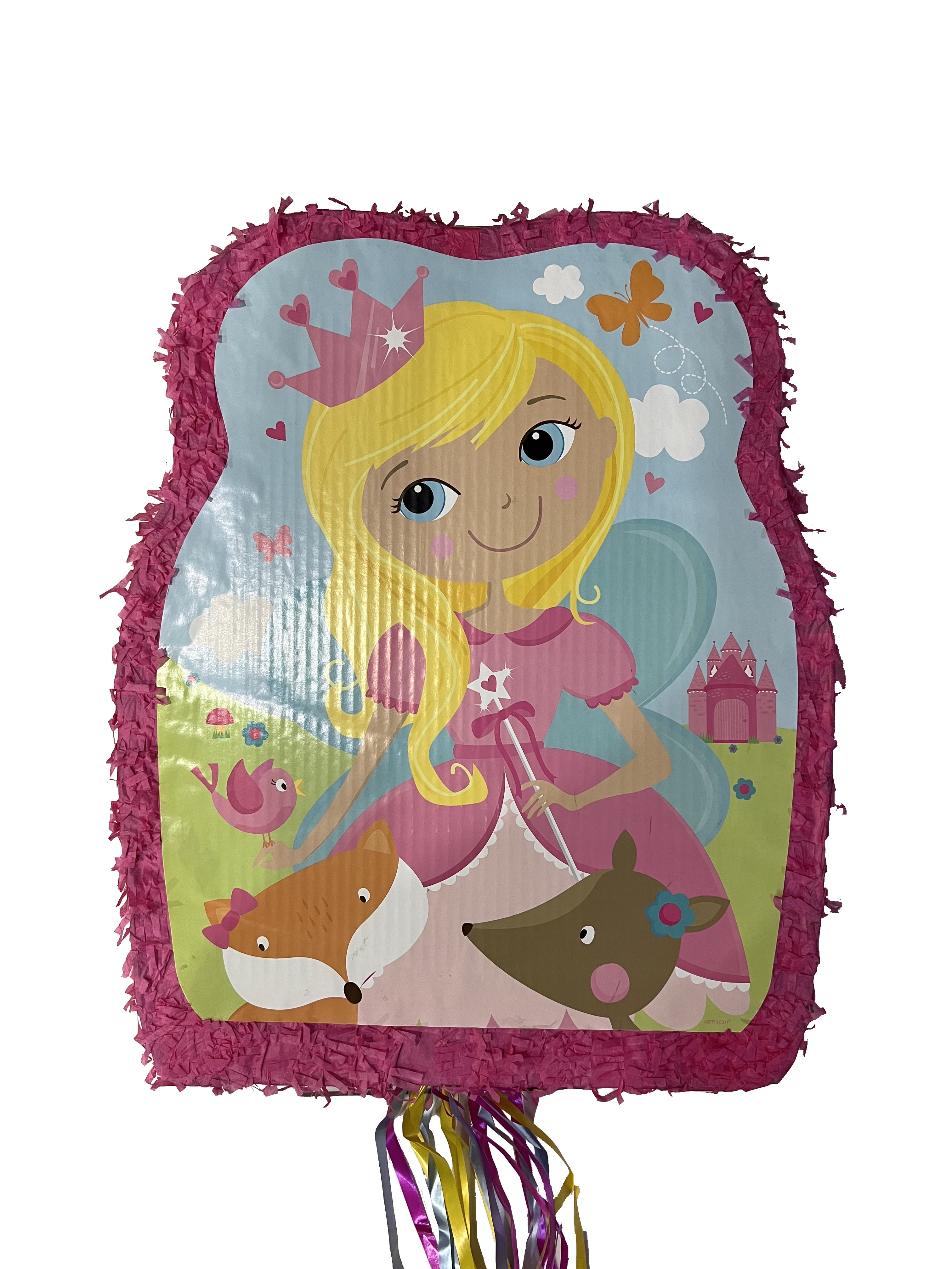 Ya Otta Princess Woodland Outline Pinata Pull String Party Supplies (22 ...