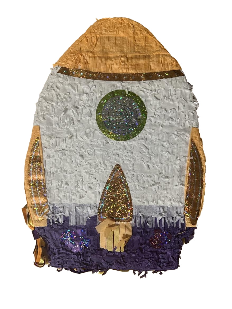 Ya Otta Rocket Pinata Pull String Party 22"x16"x3" - Walmart.com