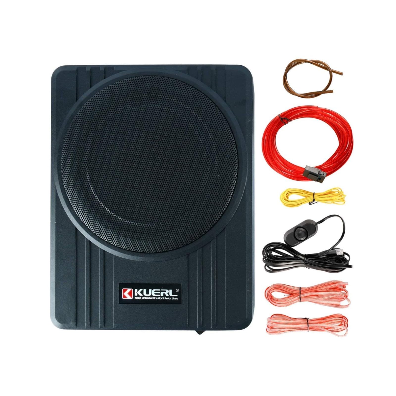 YaCCC 10 Inch 800W Car Under-Seat Sub Woofer Active Powered Amplifier ...